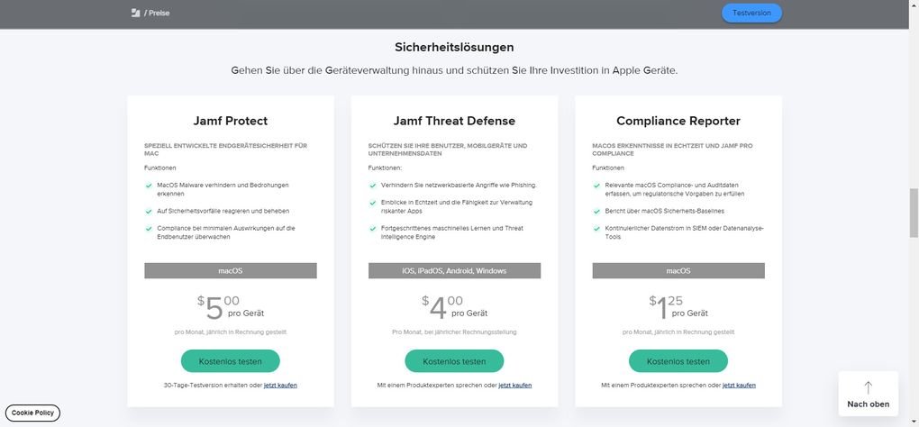 Jamf Kosten 2026 » Aktuelle Preise & Tarife