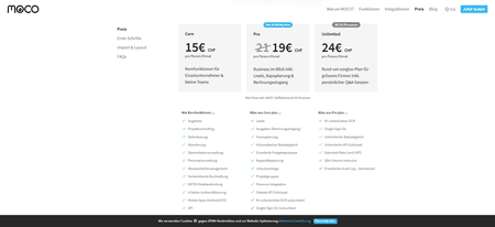 MOCO Kosten 2025 » Aktuelle Preise & Tarife