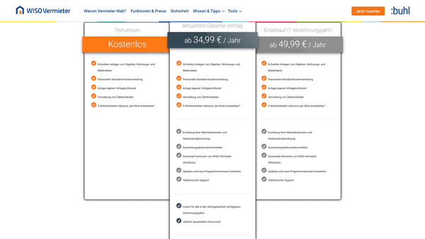 WISO Vermieter-Web Erfahrungen 2026 » Test, Details & Features