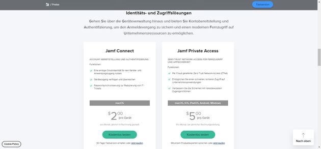 Jamf Kosten 2026 » Aktuelle Preise & Tarife