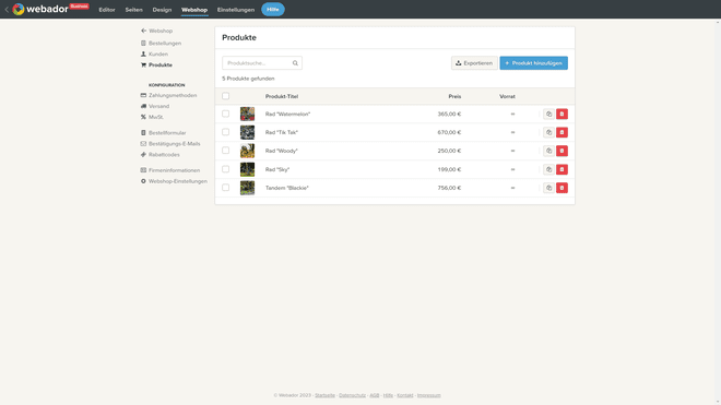 Webador Webshop Erfahrungen 2026 » Test, Details & Features