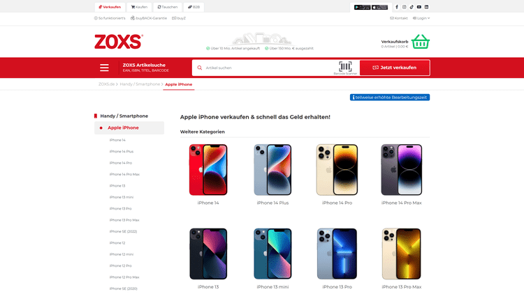 Gebrauchte iPhones verkaufen 2026 » 14 Anbieter im Vergleich