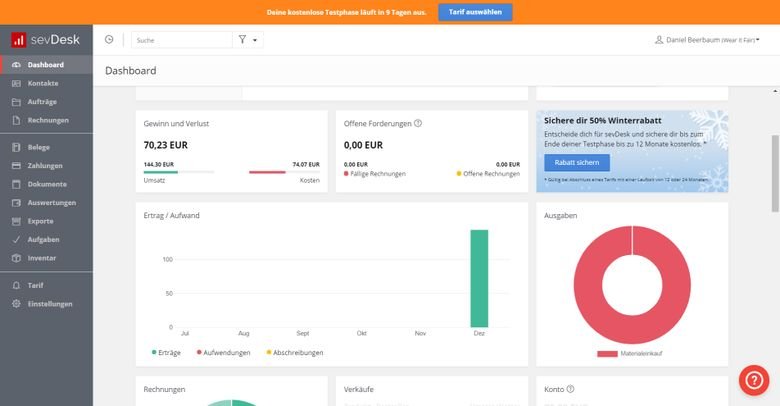 sevDesk Test 2021 » Erfahrungen & Kosten | trusted.de