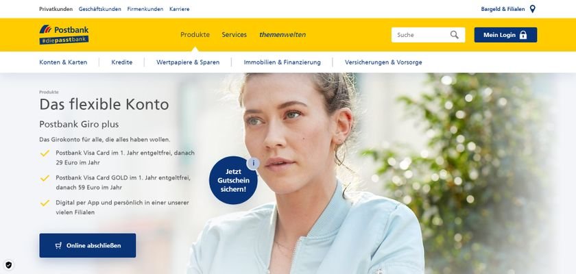 Postbank Girokonto Kosten 2026 » Aktuelle Preise & Tarife