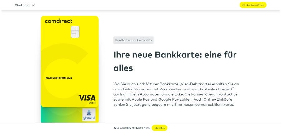 comdirect Girokonto Erfahrungen 2023 » Test, Details & Features