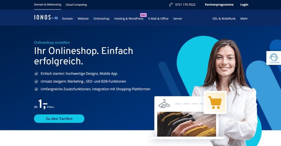 IONOS Online-Shop Test 2023 » Erfahrungen & Kosten | trusted.de