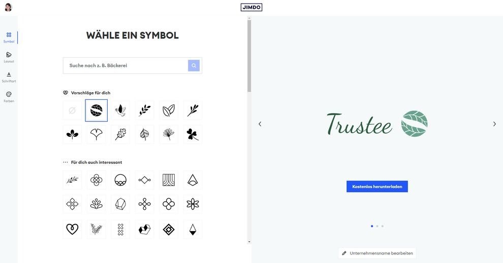 Jimdo Logo Creator Erfahrungen 2026 » Test, Details & Features
