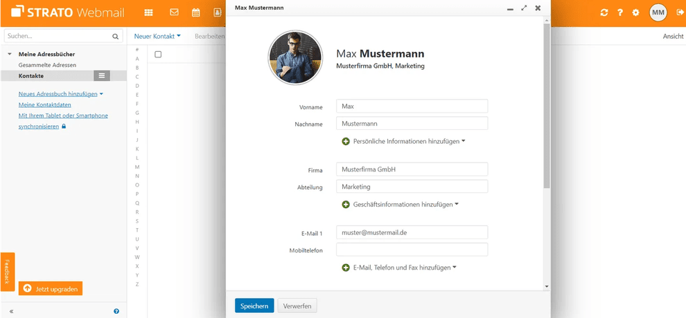 STRATO E-Mail Erfahrungen 2025 » Test, Details & Features