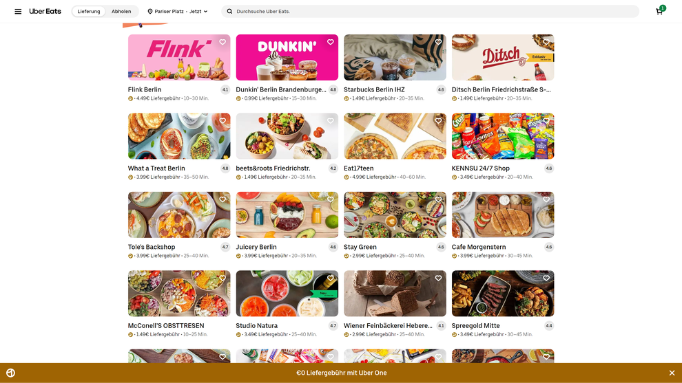 Uber Eats Erfahrungen 2026 » Test, Details & Features